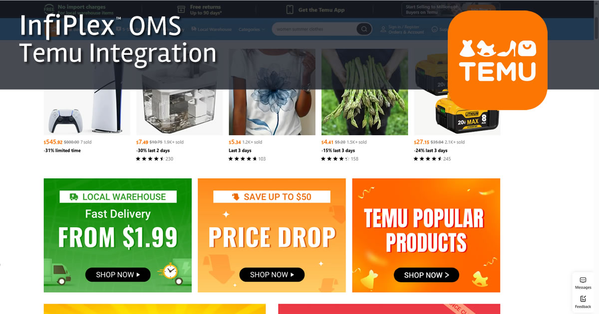 InfiPlex | Temu FAQs for the InfiPlex OMS eCommerce integration